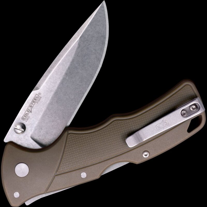 Cold Steel Verdict 4116SS Spear Point Stonewash Finish FDE GFN Handle ...